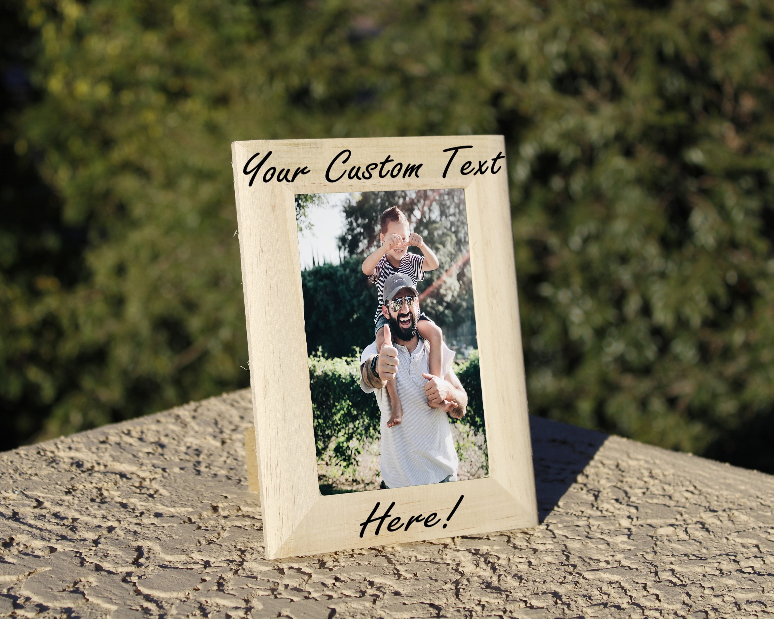 Handmade Custom Engraved and Personalized Wood Picture Frame - Etsy