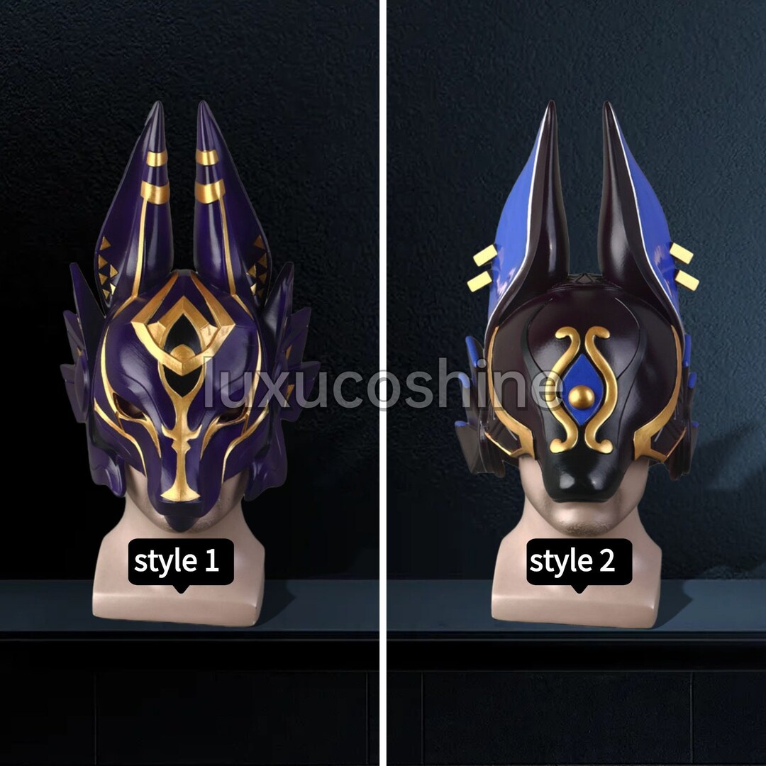 Cyno Mask Genshin Impact Cosplay Costume Helmet Wearable Video - Etsy
