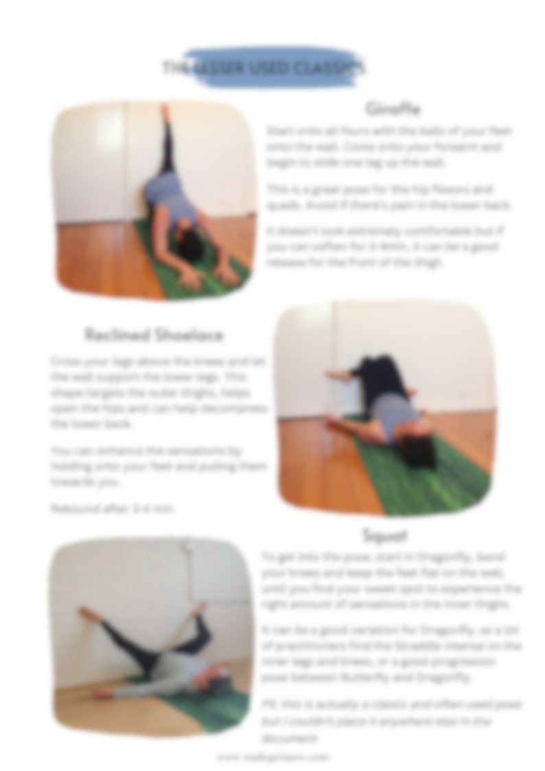45 Yin Yoga Poses at the Wall Yin Yoga Yin Yoga Sequences Yoga Teacher ...