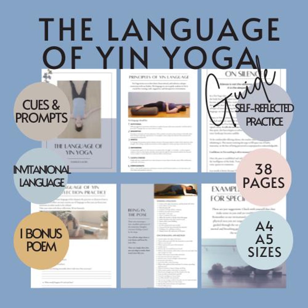 The Language of Yin Yoga: Guidebook for Teachers (digital Download) - Etsy