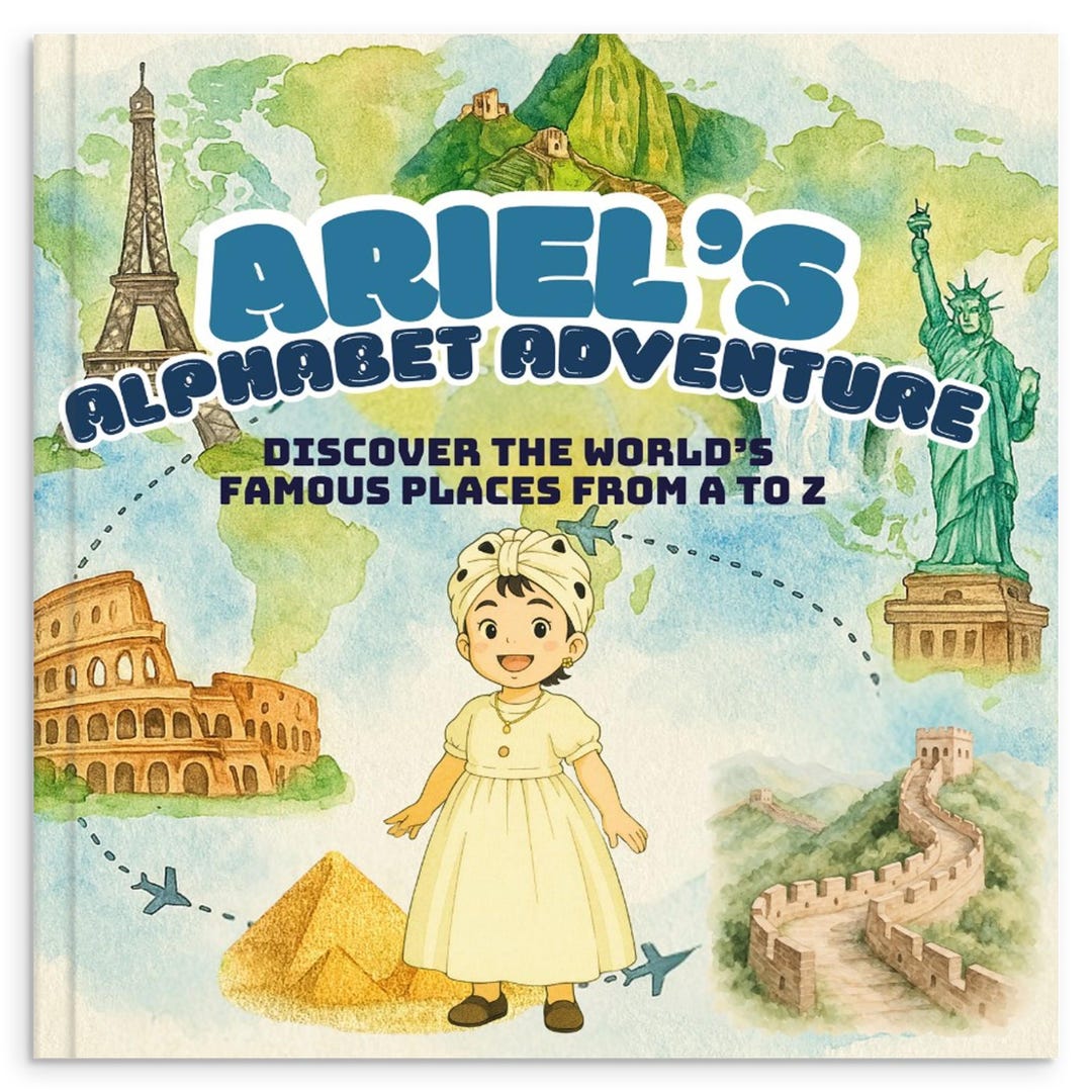Personalized World Travel Alphabet Book: ABC Learning Adventure, Baby's ...