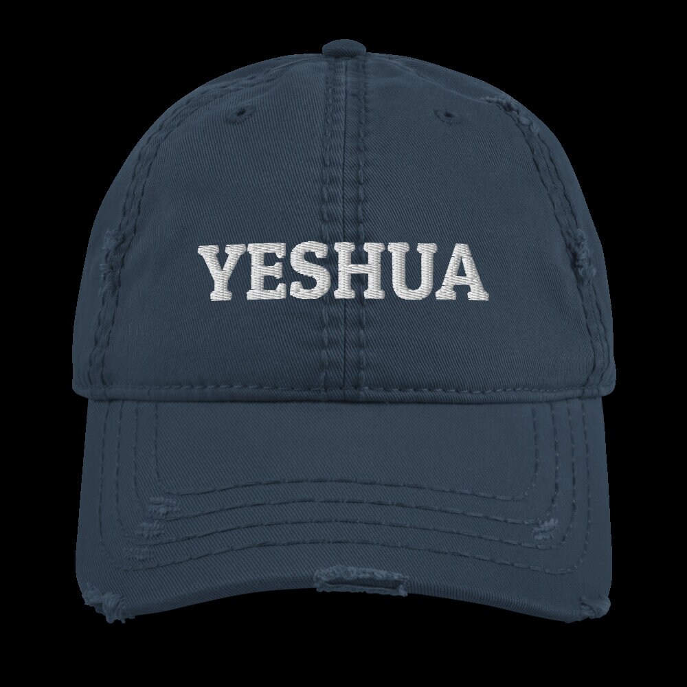 YESHUA Distressed Dad Hat - Etsy