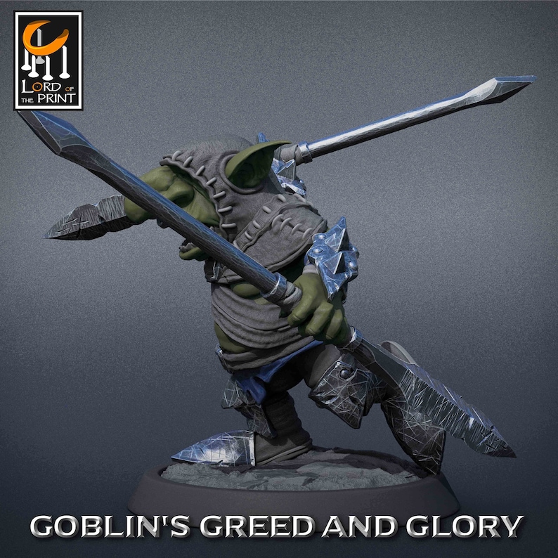 Goblin Lancer Goblins Greed & Glory 3D Resin Printed - Etsy