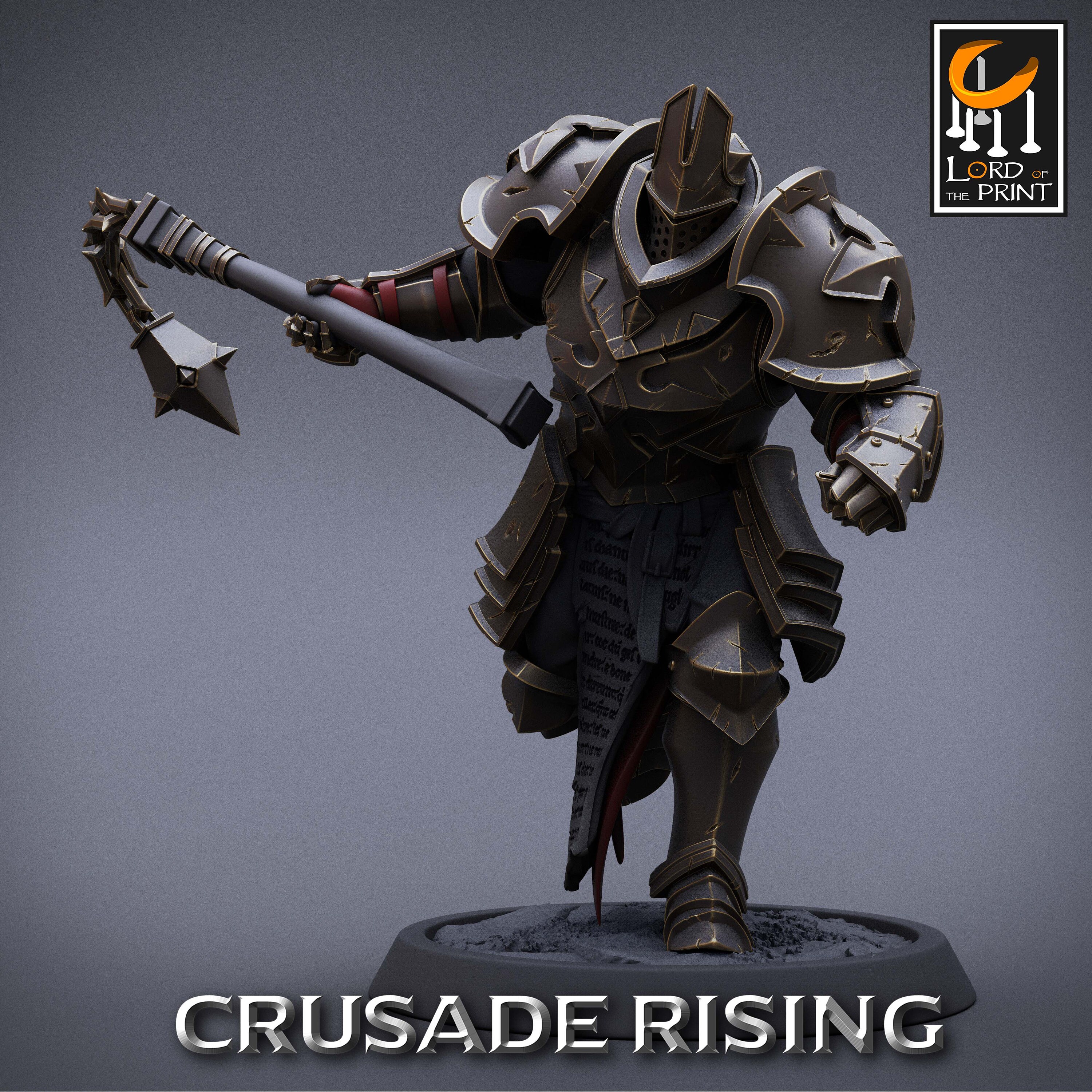 Templar Flail Wielder Crusade Rising 3D Resin Printed - Etsy
