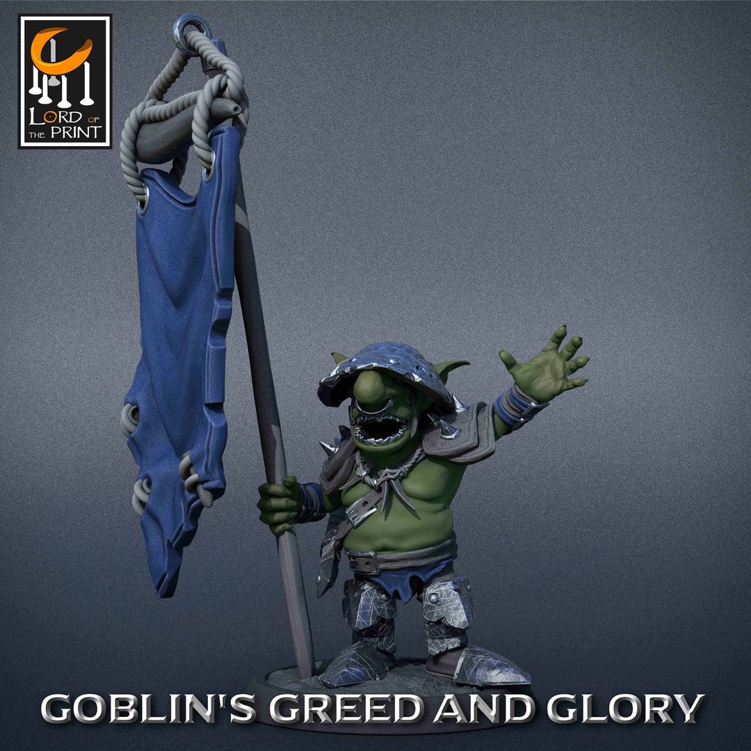 Goblin Banner Bearer Goblins Greed & Glory 3D Resin - Etsy