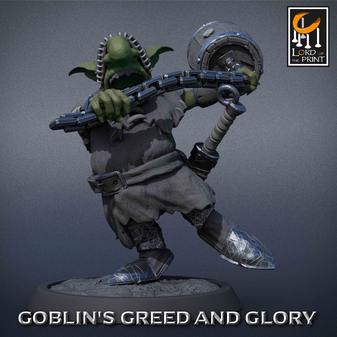 Goblin Monk Goblins Greed & Glory 3D Resin Printed 32mm Scale Lord of ...