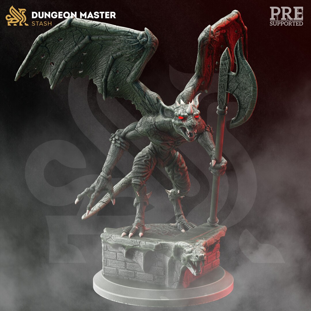 Artyr the Belfry Gargoyle Blood From Stone 3D Resin Printed 32mm Scale ...