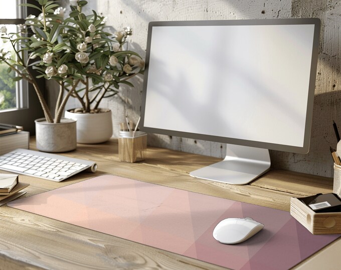 Desk Mat Light Pink XL Mouse Pad Gaming Desk Pad Large Desk Mat Pad ...