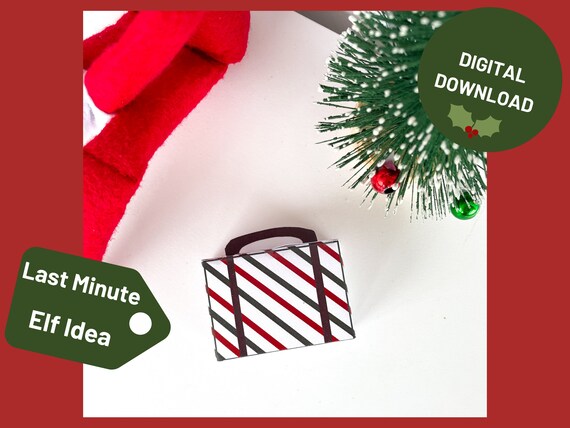 Elf Suitcase Printable Download Elf on the Shelf Accessories - Etsy