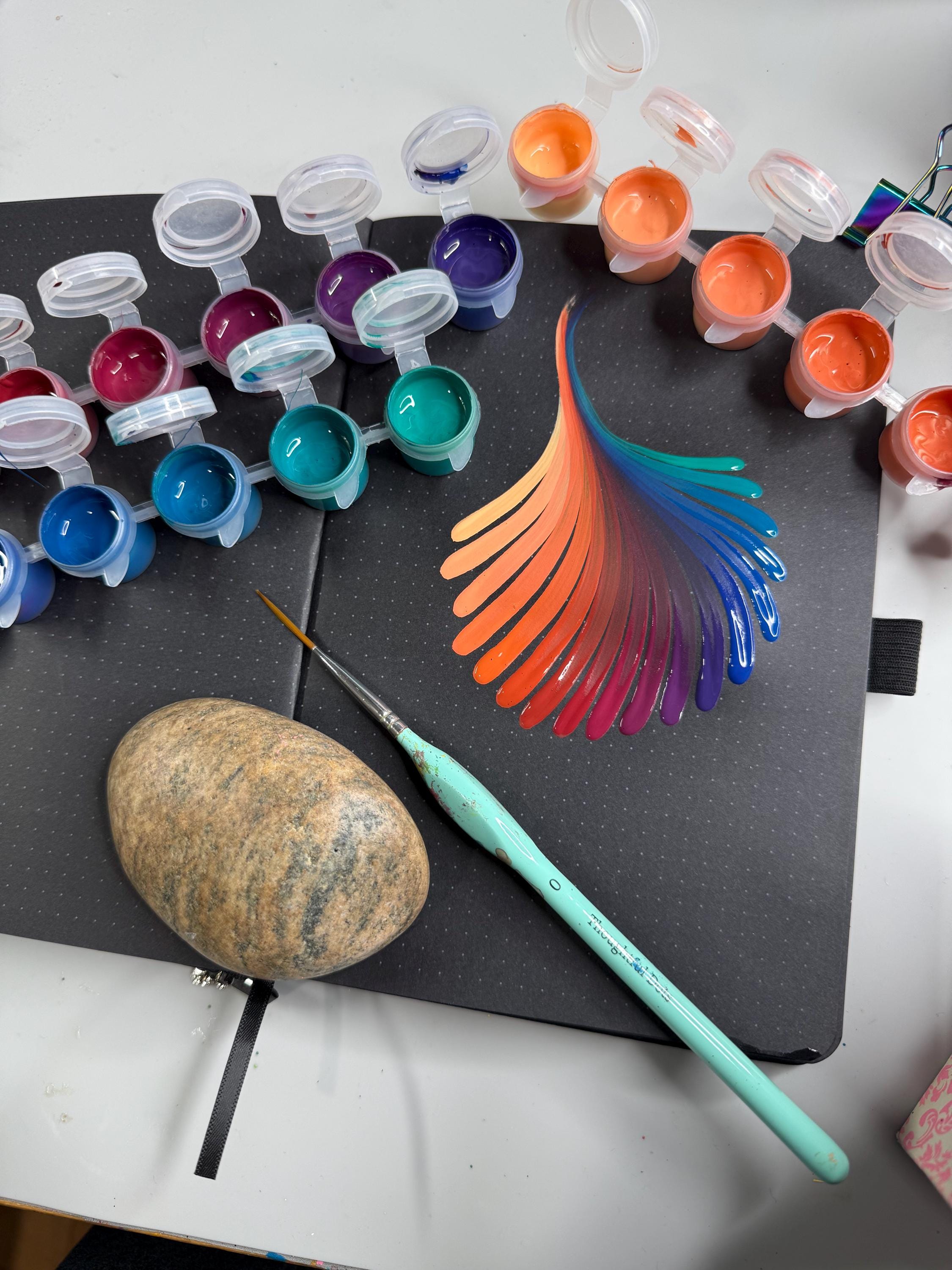 Celestial Mandala Moons – Hand-painted Wall Art | Desert Sunset Palette ...