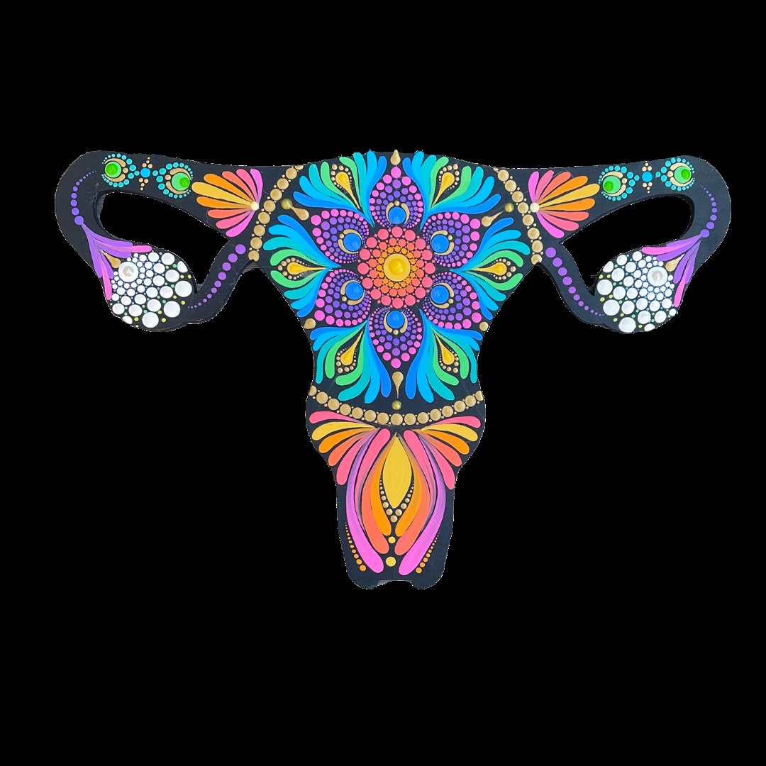 Mandala Uterus Stickers - Etsy