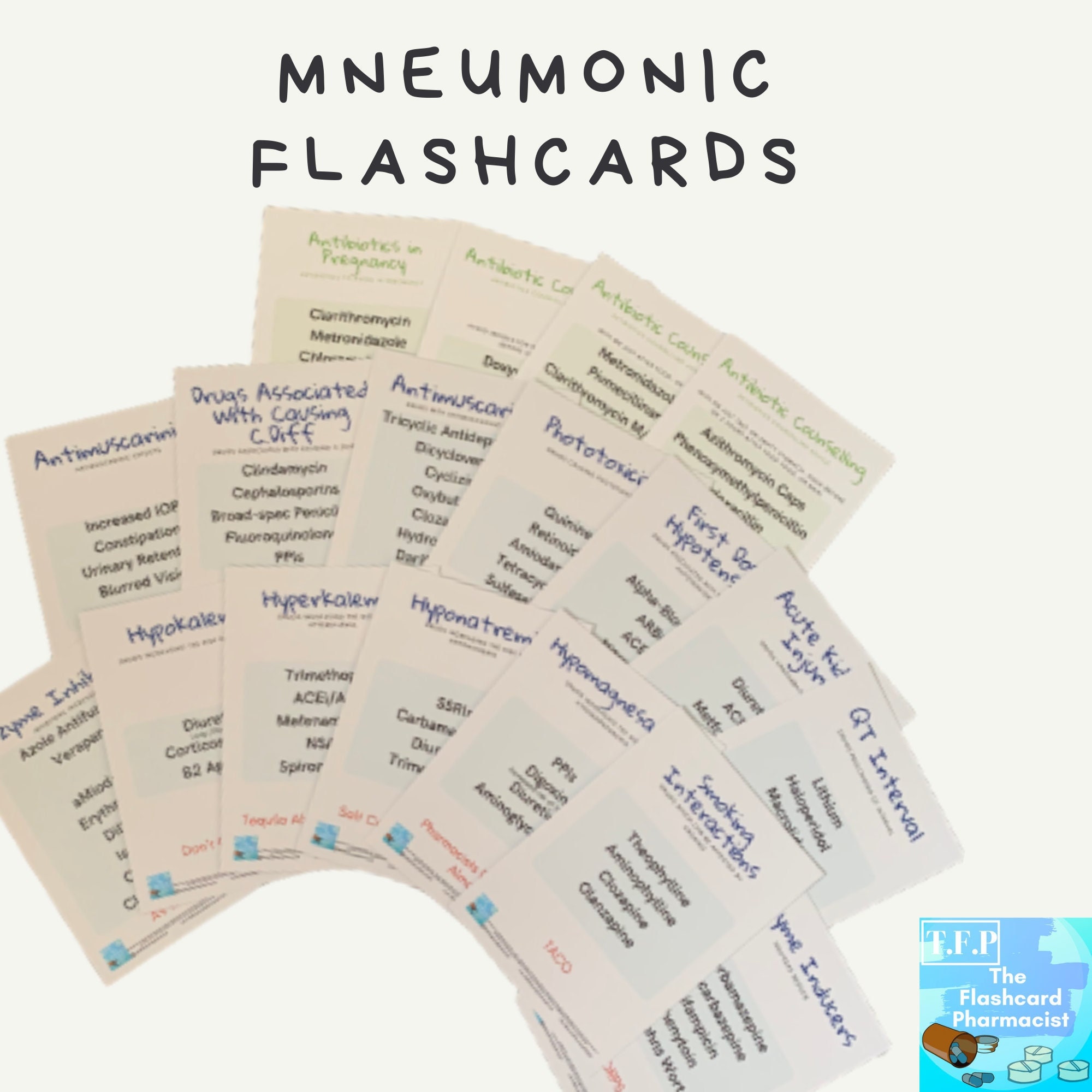 Drug Mnemonic Flashcards - Etsy