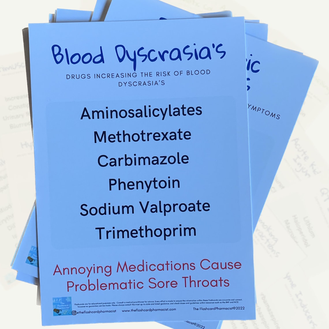 Drug Mnemonic Flashcards - Etsy