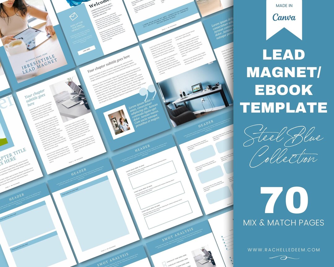 Lead Magnet Template Canva E-book Template Workbook Opt in - Etsy