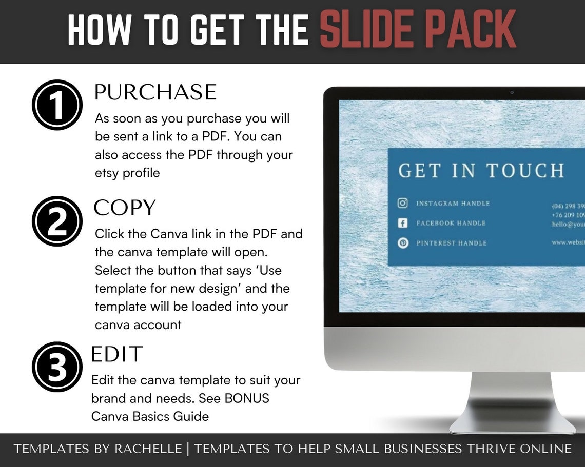 Course Slide Pack, Canva Slide Deck Template, Webinar Slide Template ...