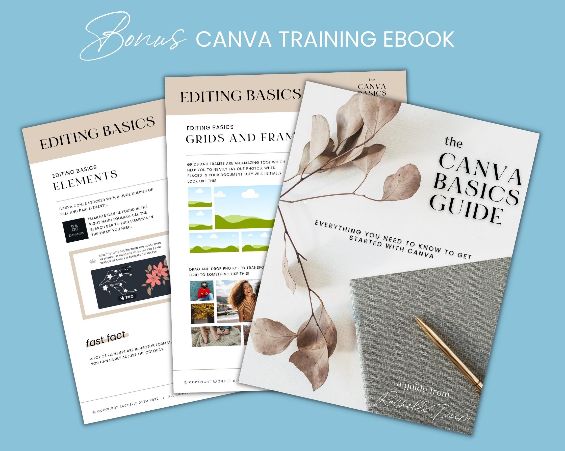 Slide Pack Template Canva Webinar Slide Deck Template Canva - Etsy