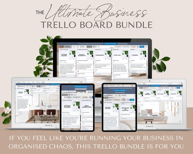 Trello Boards Business Trello Boards Trello Bundle Webinar - Etsy Australia