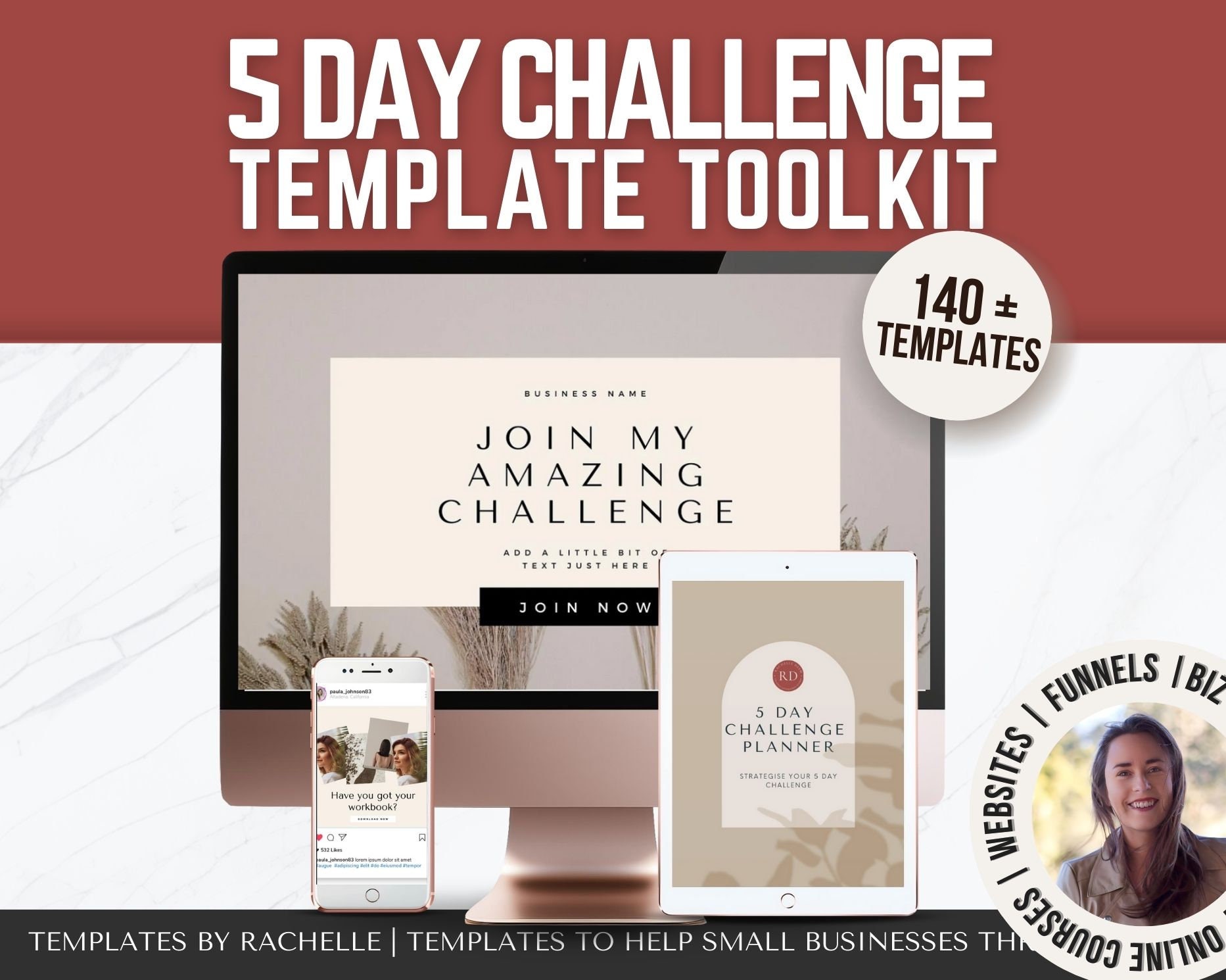 5 Day Challenge Toolkit, Challenge Kit Canva, Challenge Planner, Email ...