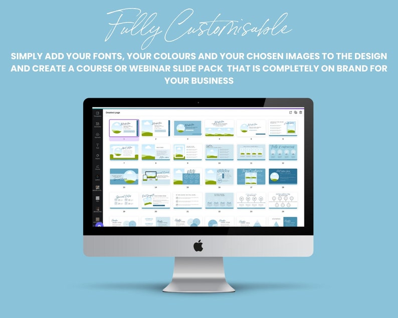 Slide Pack Template Canva Webinar Slide Deck Template Canva - Etsy