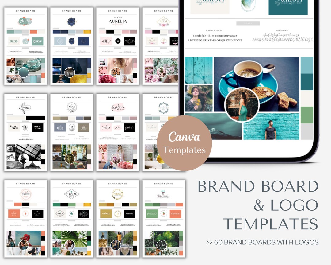 Brand Board Templates Logo Templates Business Branding Templates DIY ...