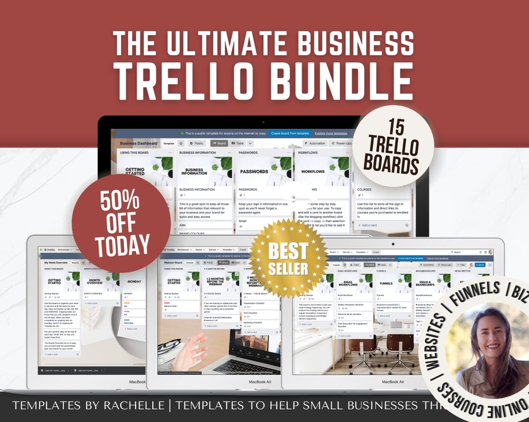 Trello Boards, Trello Templates, Business Trello Boards, Webinar Board ...