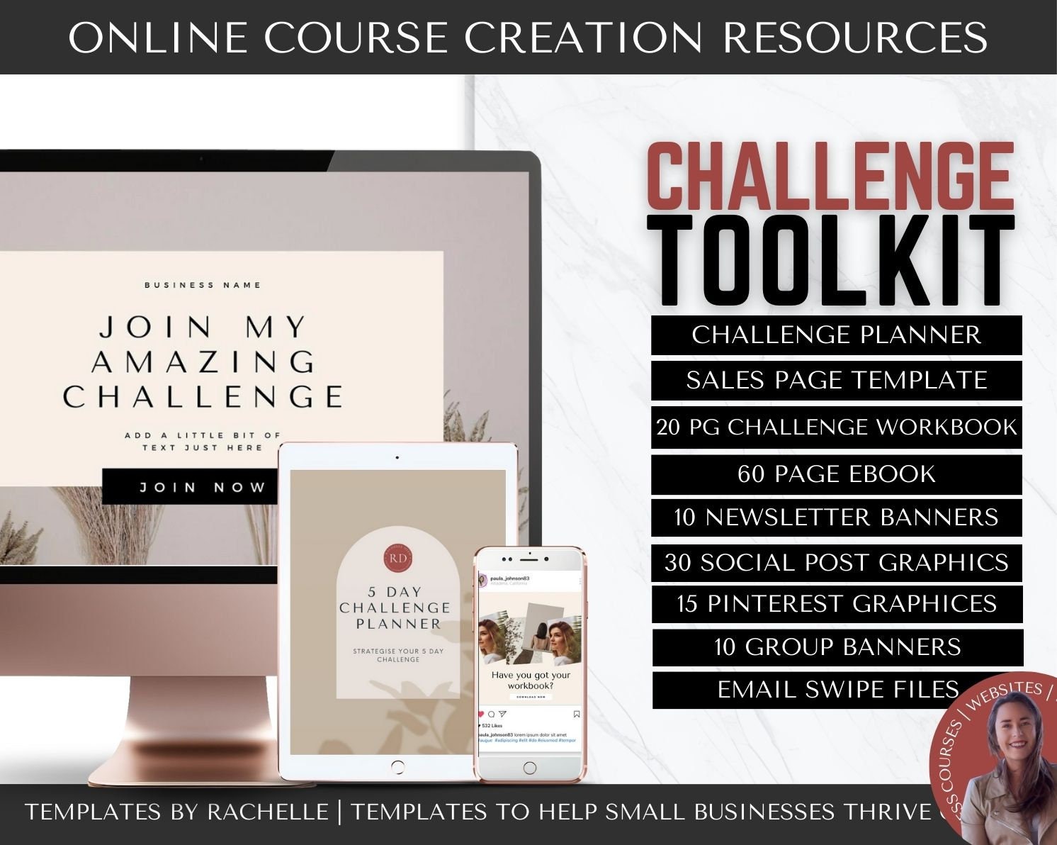 5 Day Challenge Toolkit, Challenge Kit Canva, Challenge Planner, Email ...