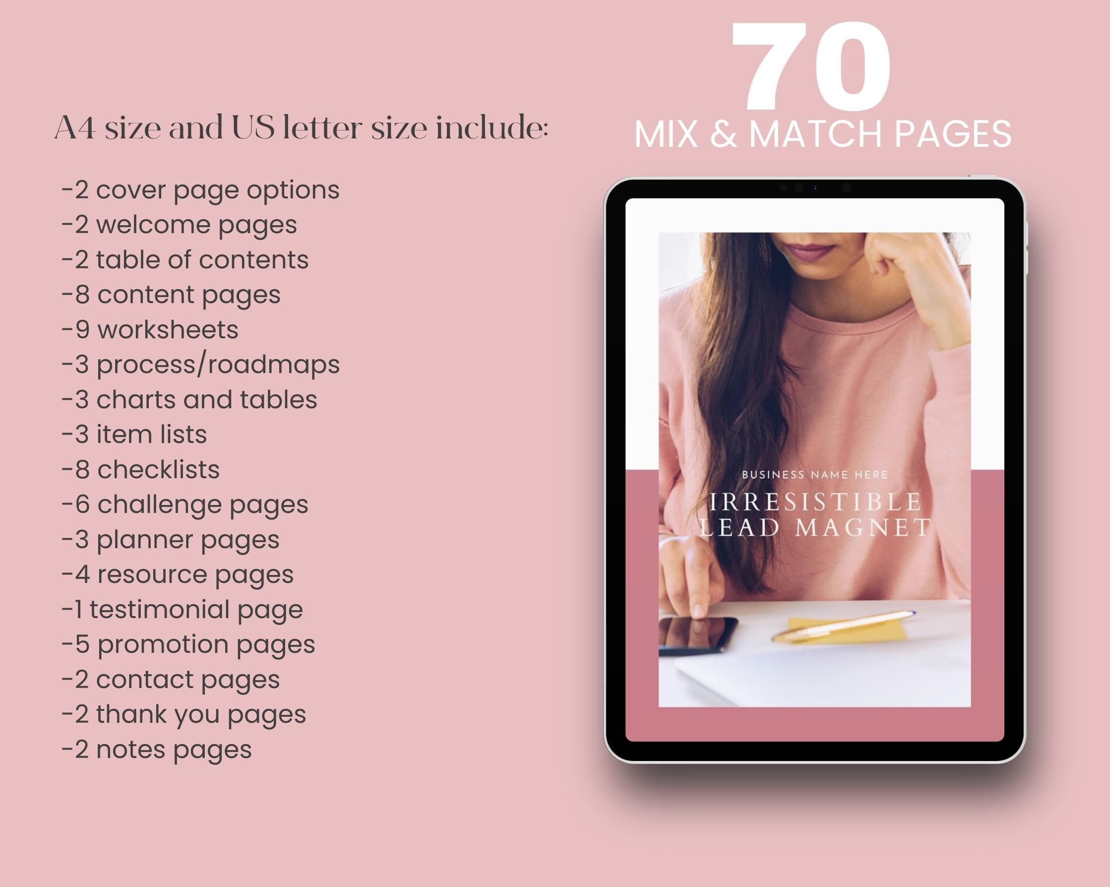 Lead Magnet Template, Canva E-book Template, Workbook, Opt in Freebie ...