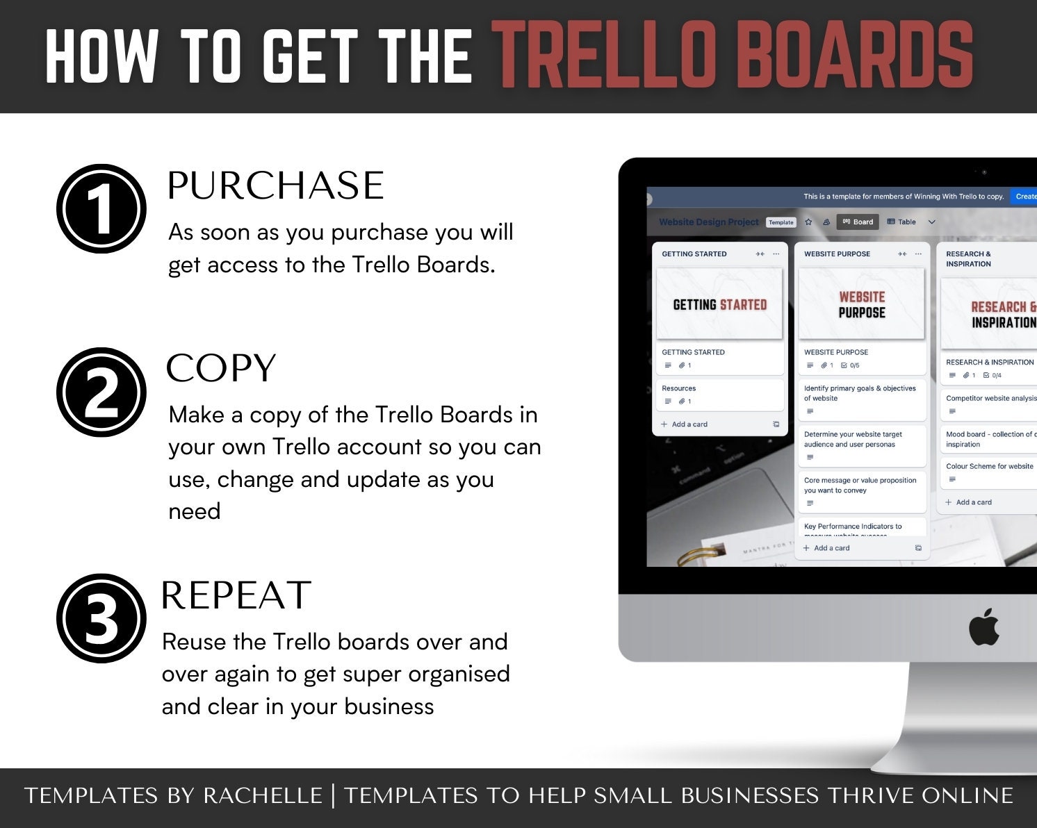 Trello Boards, Trello Templates, Business Trello Boards, Social Media ...