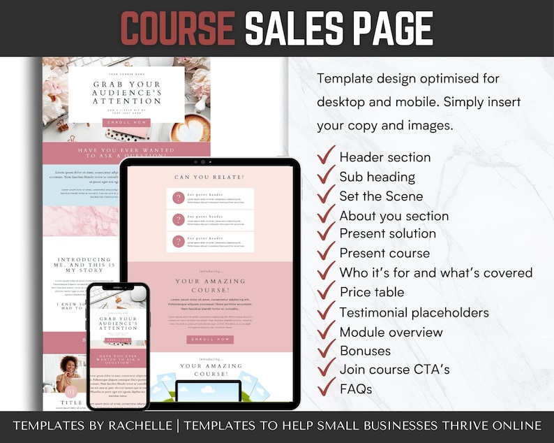 Course Creator Template Bundle, Workbook Template, Course Slidepack ...