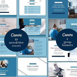 Slide Pack Template Canva Webinar Slide Deck Template Canva - Etsy