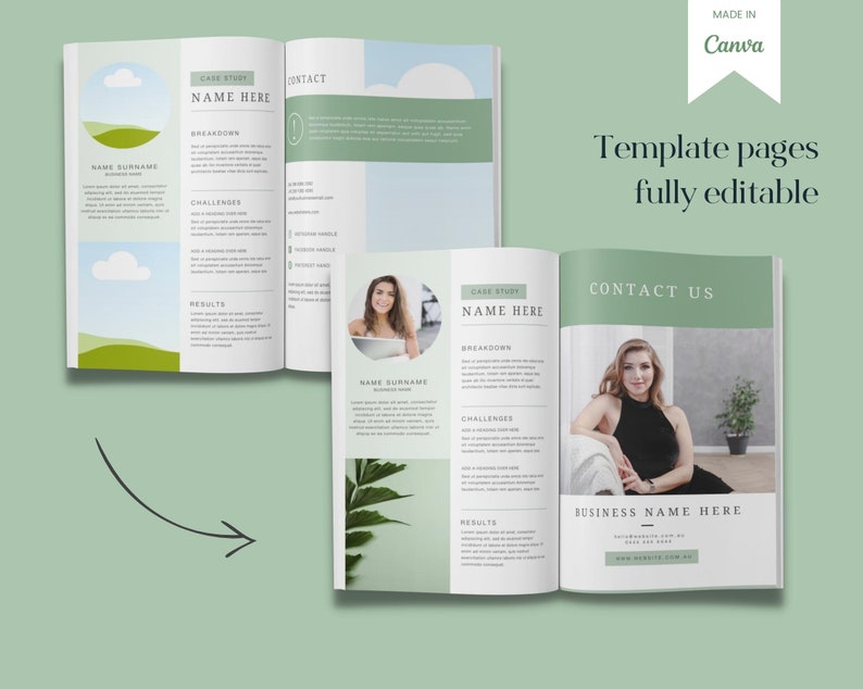 Course Workbook Template for Canva Canva E-book Template - Etsy
