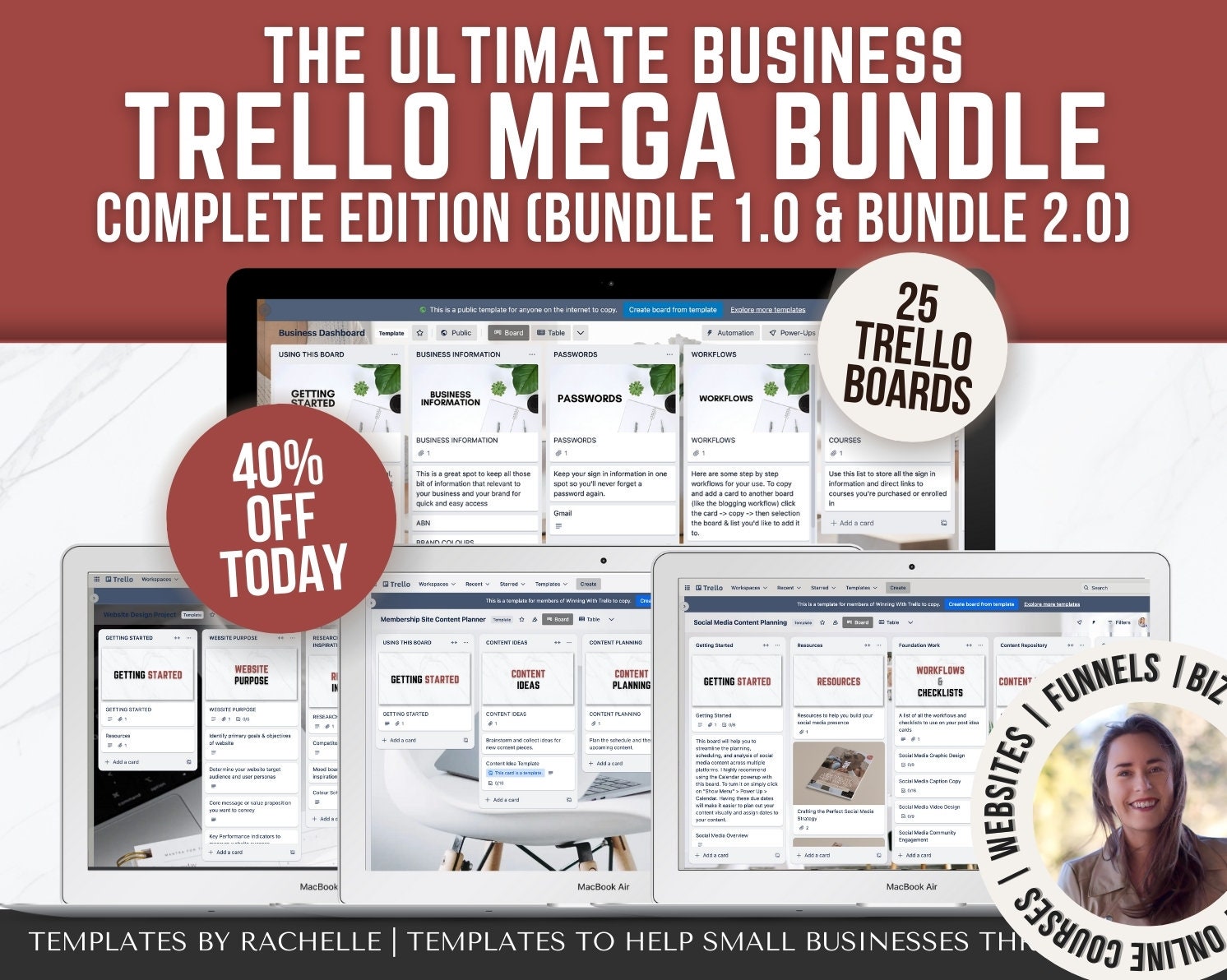 Ultimate Trello Bundle for Business Management Templates, Boards ...