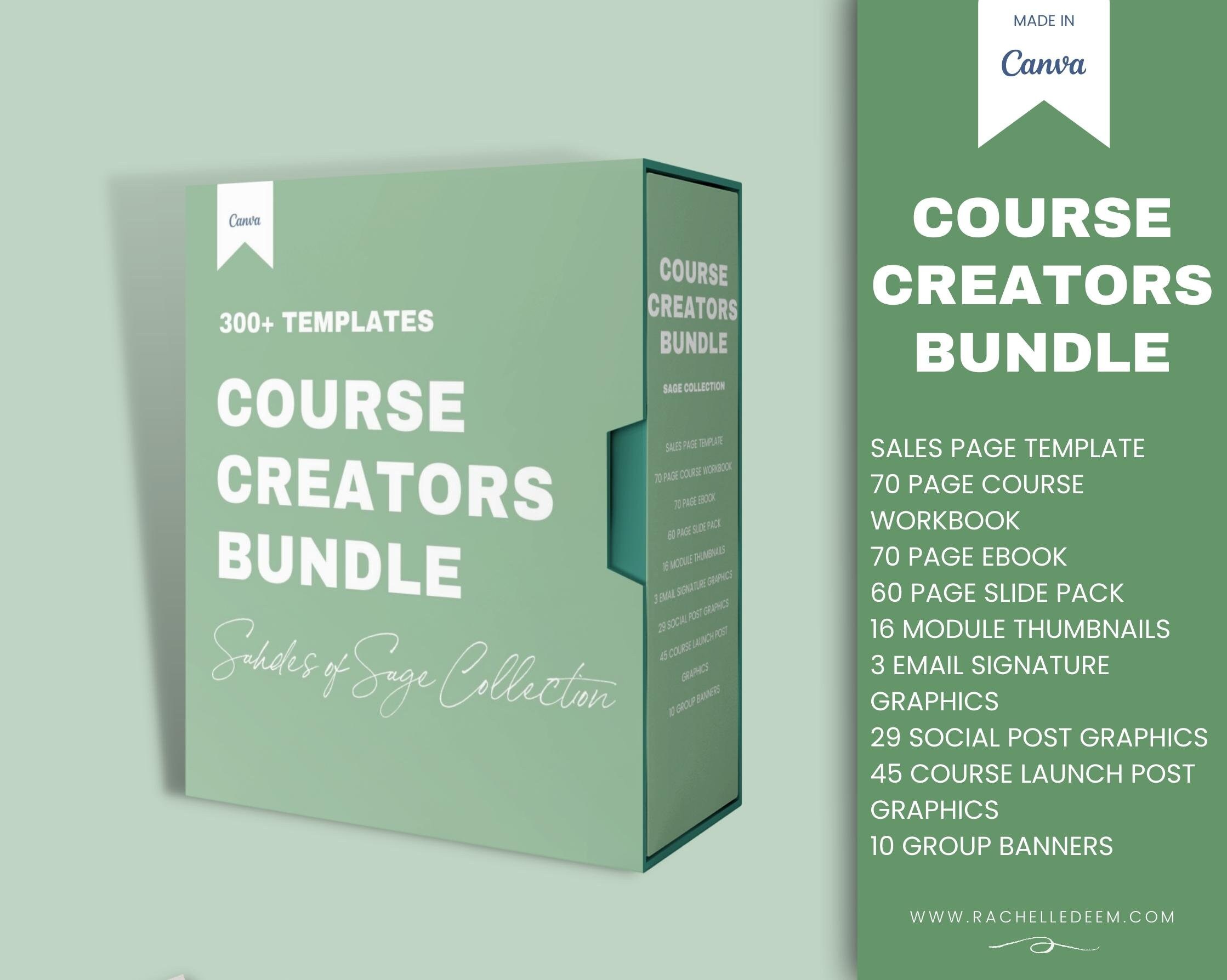 Course Creator Template Bundle Workbook Template Course - Etsy