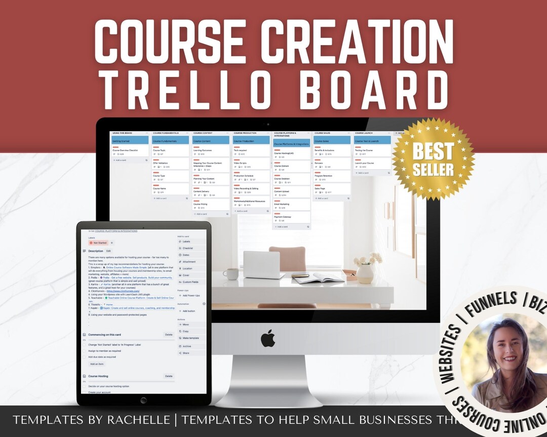 Course Creation Trello Board, Course Creation Planner, Trello Template ...