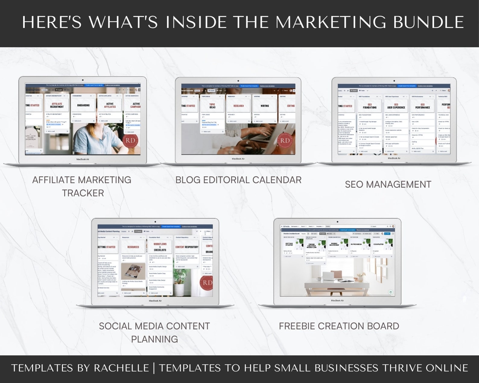 Marketing Mastery Trello Bundle, Trello Template, SEO Optimisation ...