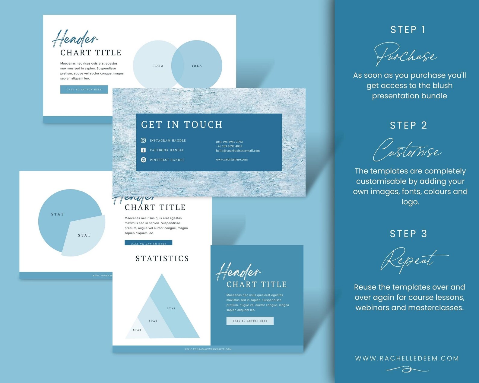Slide Pack Template Canva Webinar Slide Deck Template Canva - Etsy