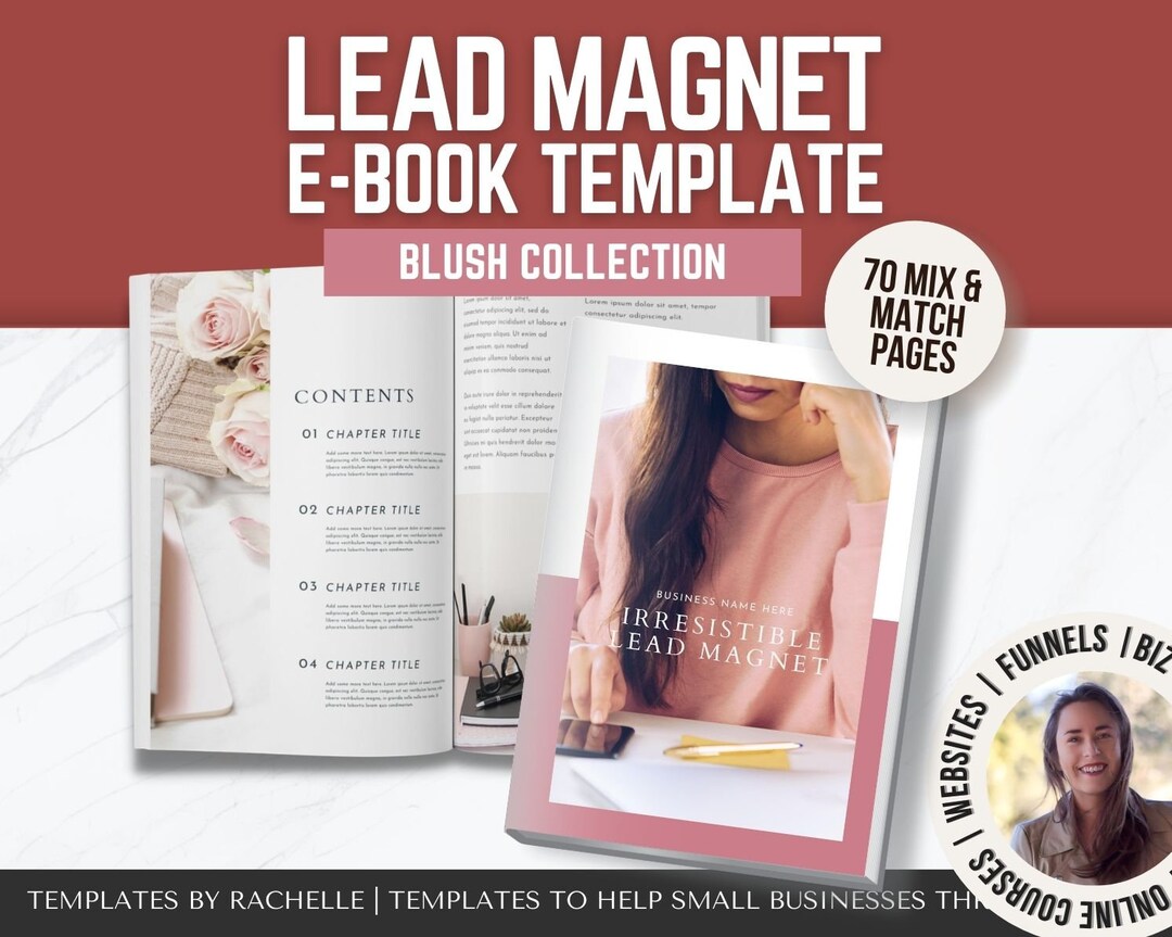 Lead Magnet Template, Canva E-book Template, Workbook, Opt in Freebie ...
