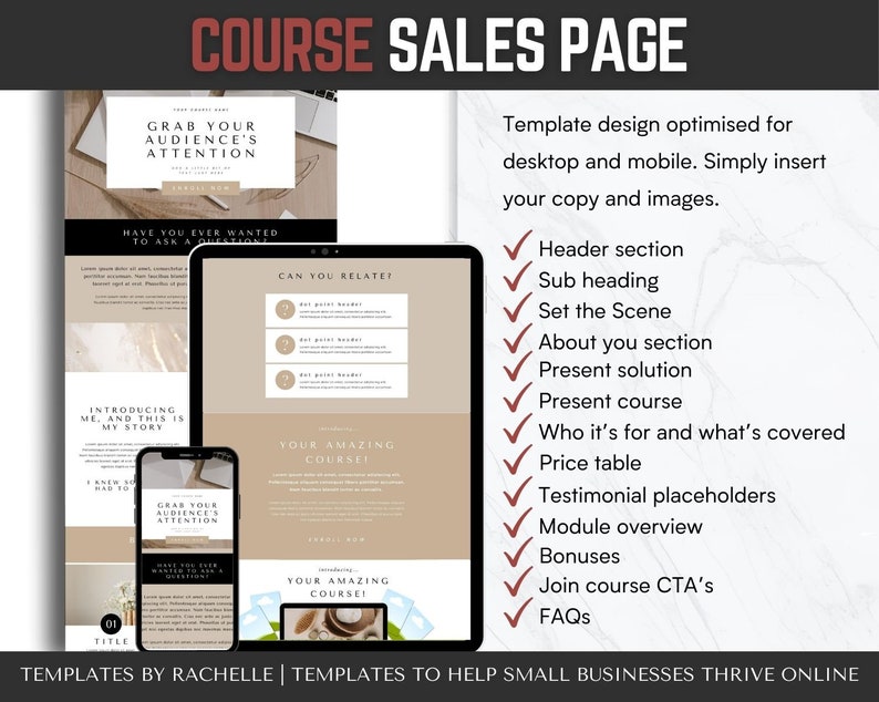 Course Creator Template Bundle, Workbook Template, Course Slidepack ...