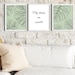 Set of 3 Positive Affirmation Wall Art Green Leaves Wall Art - Etsy