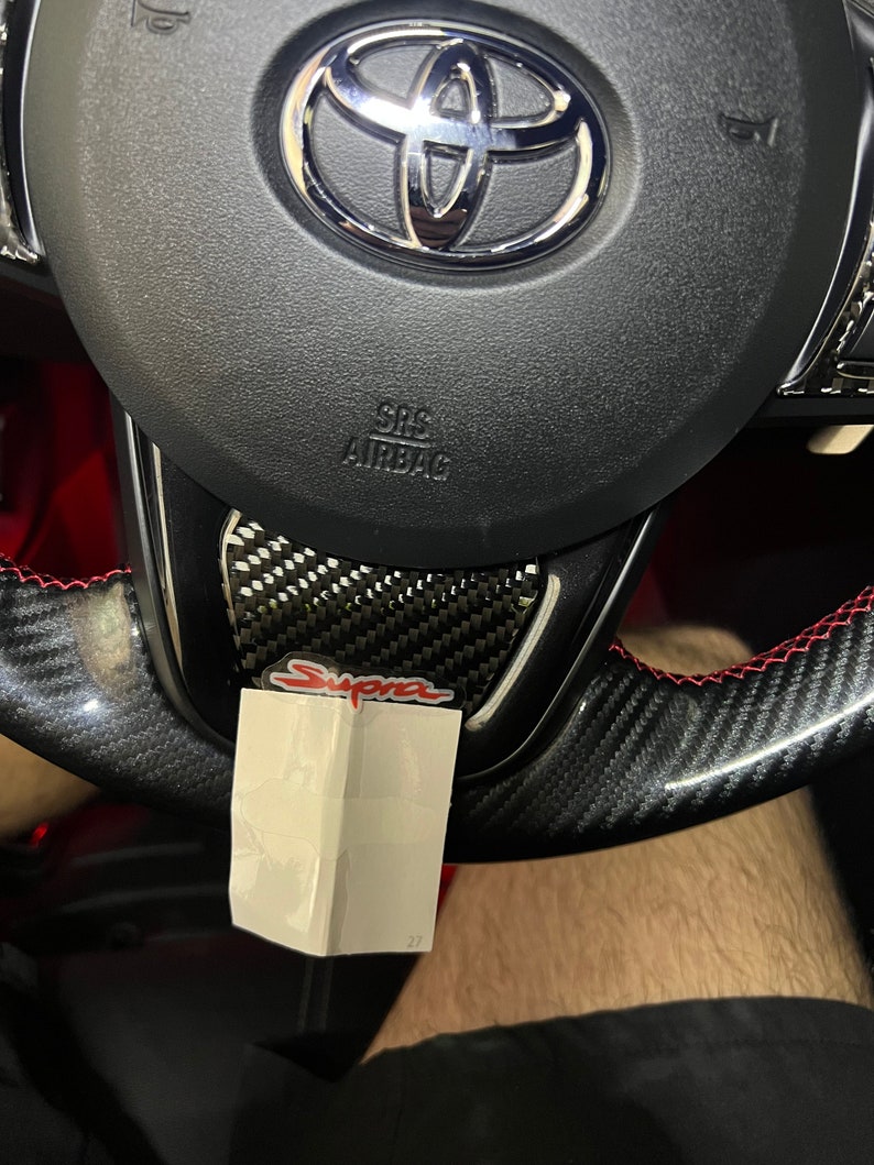 Steering Wheel Decal for GR Supra, Mk5 Supra, A90 Supra - Etsy