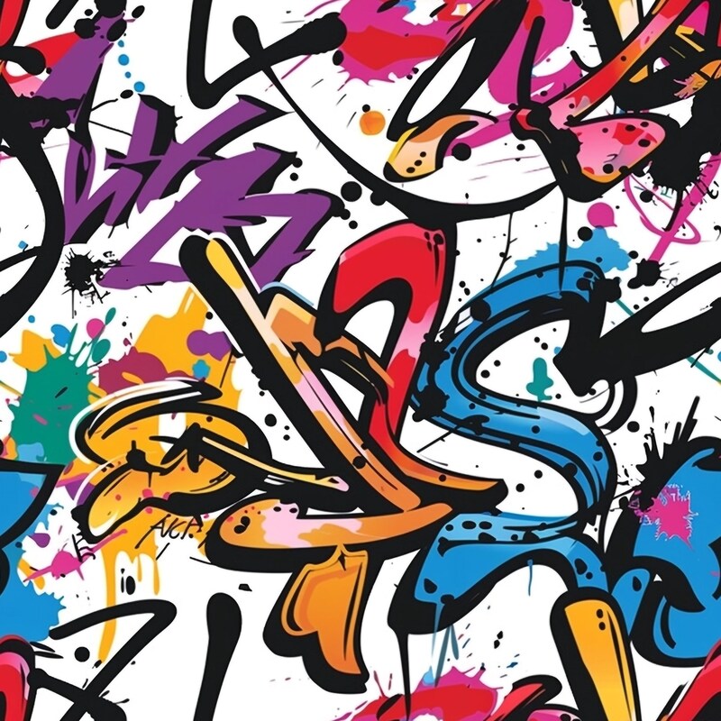Graffiti Fabric - Etsy