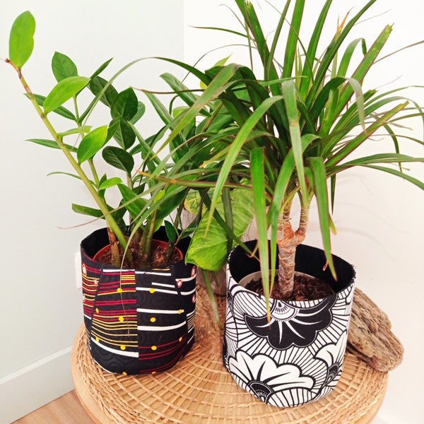 Cache pot tissu - Etsy France