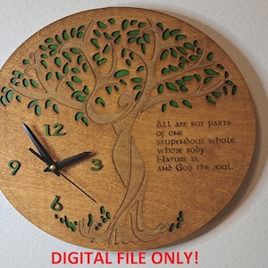 Tree Goddess Clock DIGITAL FILE - Svg, Ai Only - Etsy