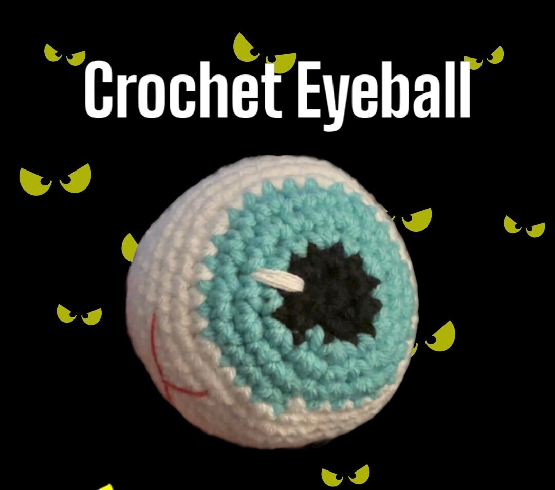 Crochet Eyeball, Spooky Halloween Decor - Etsy