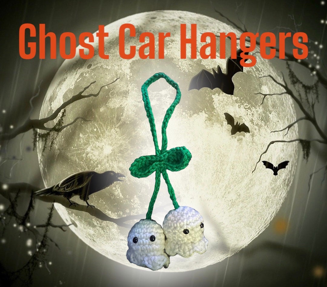 Crochet Ghost Car Hangers - Etsy