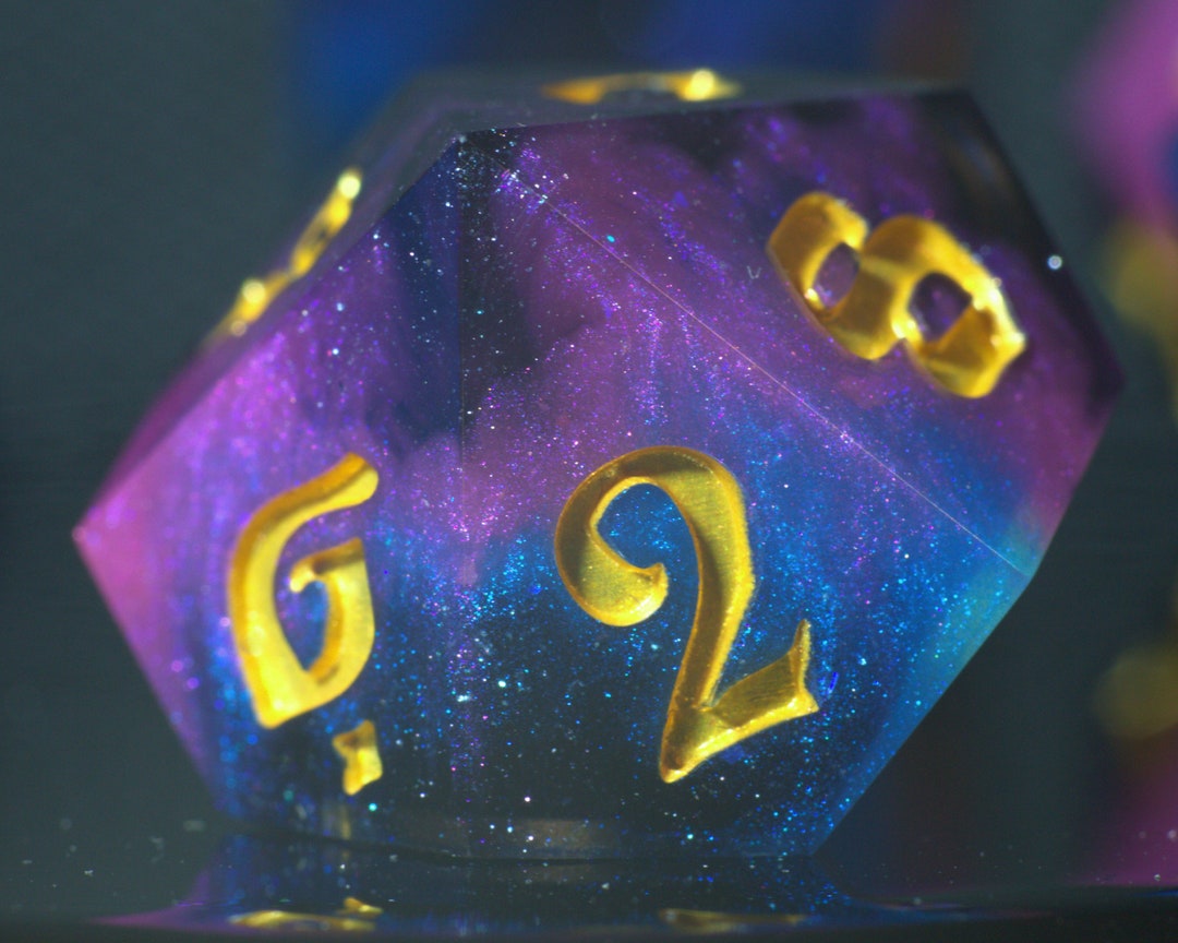 Travelers Nebula 7-piece Dice Set, Galaxy Dice, Space Dice, Nebula Dice ...