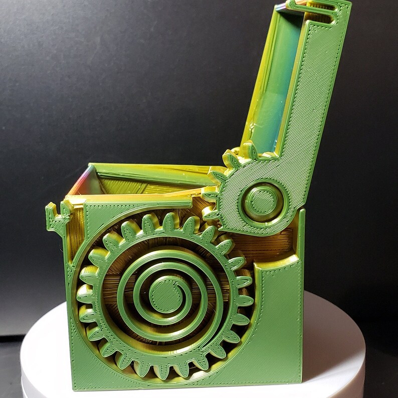 Small Geared Box, 3D Printed Storage Box - Etsy