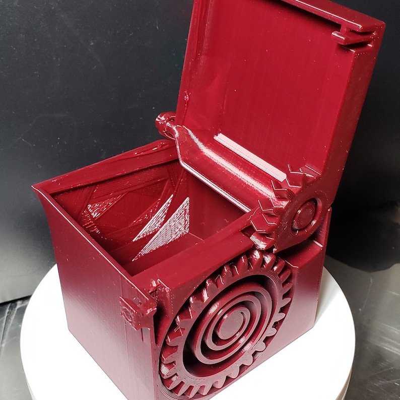Small Geared Box, 3D Printed Storage Box - Etsy