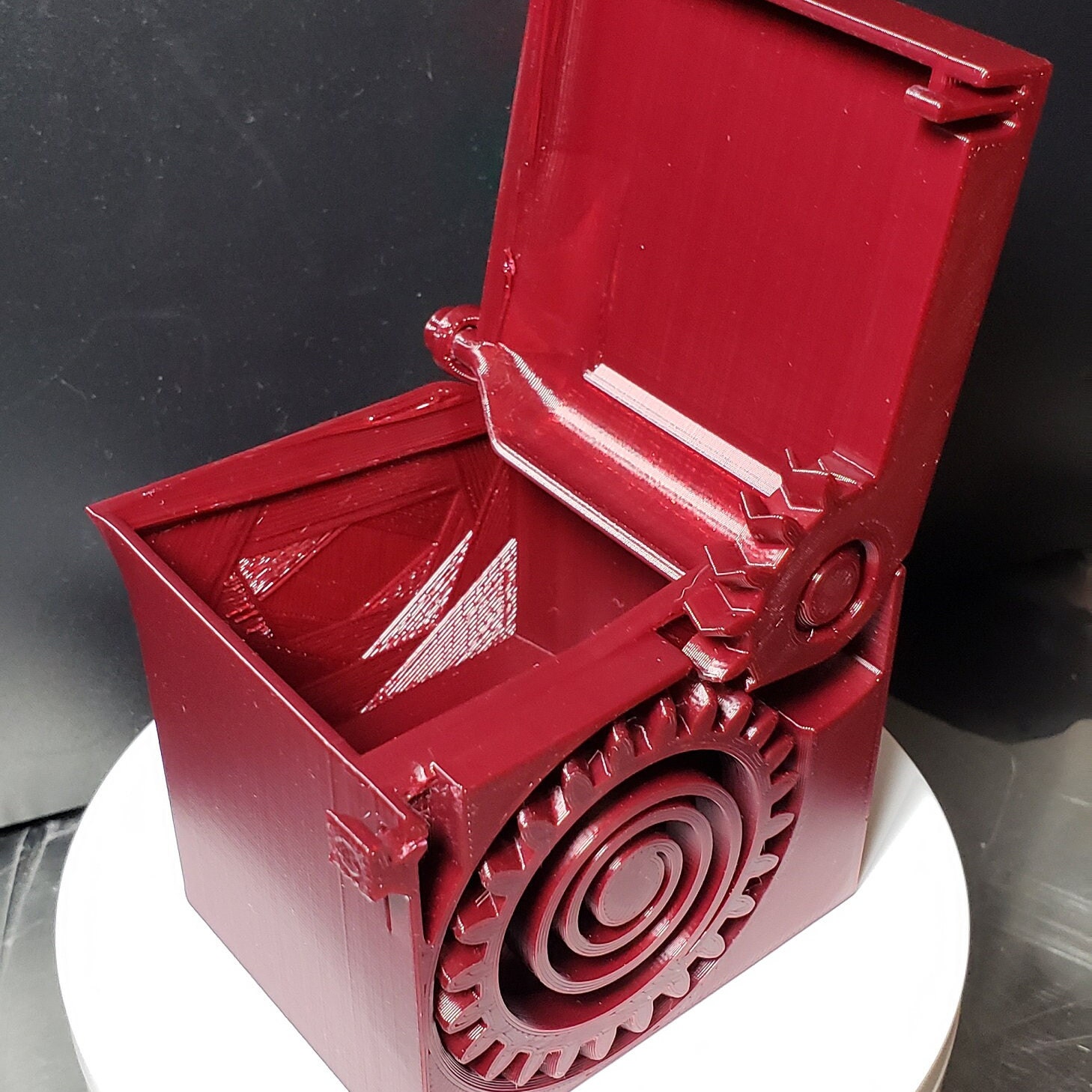 Small Geared Box, 3D Printed Storage Box - Etsy