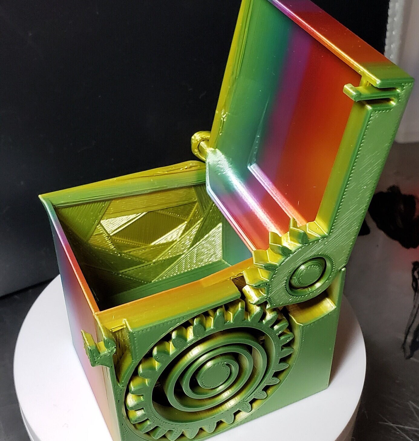Small Geared Box, 3D Printed Storage Box - Etsy